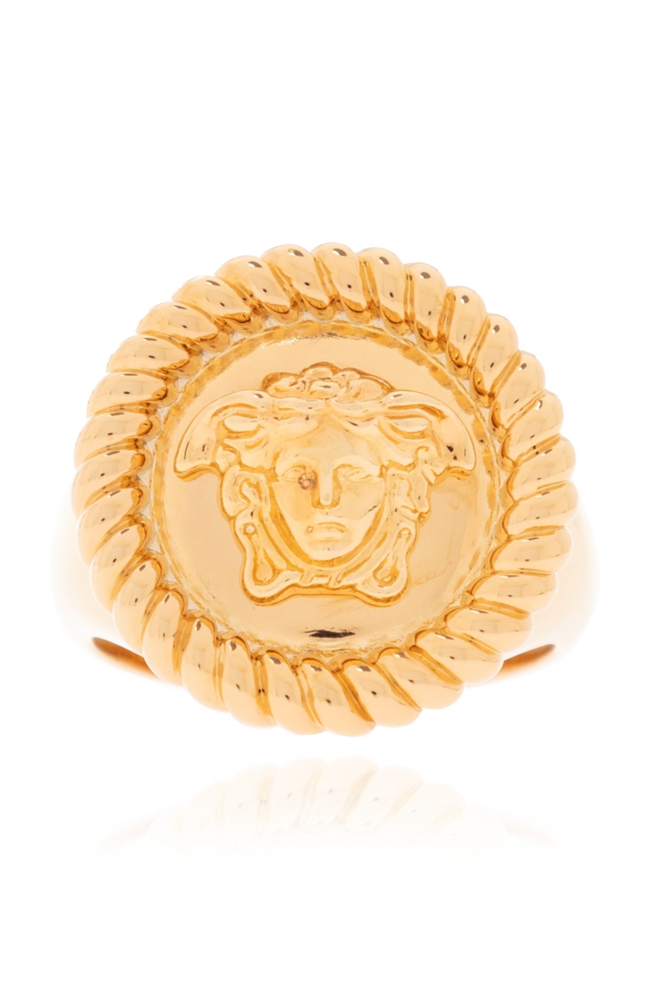 Gold Medusa head ring Versace Vitkac Germany